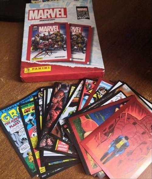 Наклейки panini marvel 80 лет