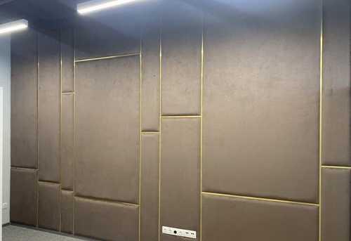Мягкие стеновые панели с профилем