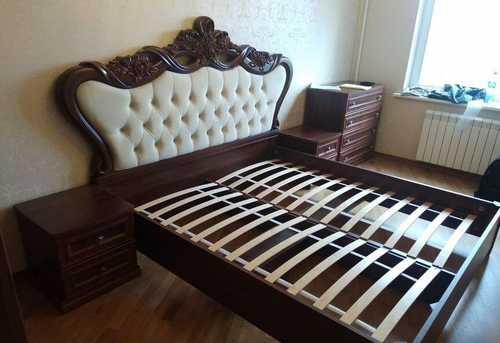 Мебель для спальни Афина орех Кровать Шкаф Комод Т