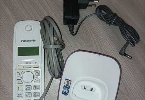 Радиотелефон Panasonic kx-tg1611 (белый/фиолетовый