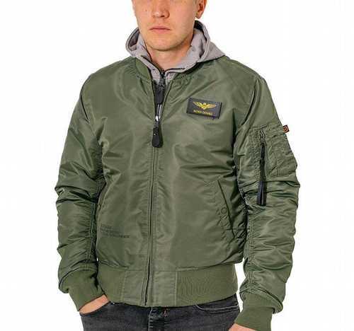 Куртка Nord Denali MA-1 Hoodie green/grey