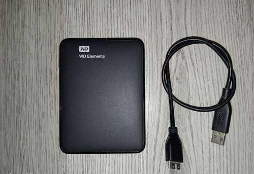 Внешний жёсткий диск WD Elements 500 Гб,USB 3.0