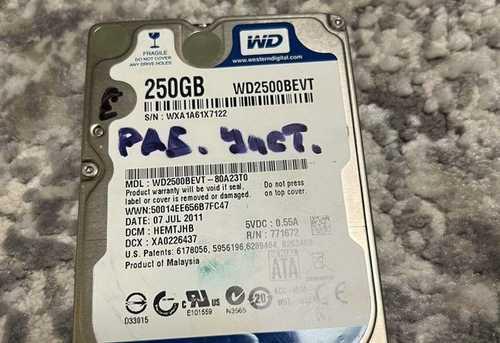 Жесткий диск WD 250gb 2.5