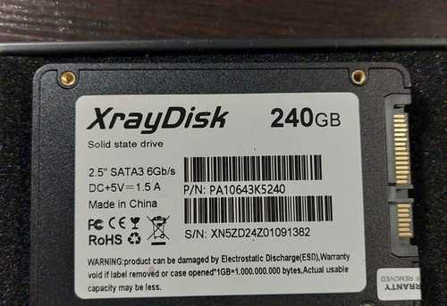 SSD диск 240GB с установленным Windows 10 PRO