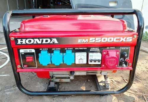 Бензиновый генератор Honda em 5500 cxs
