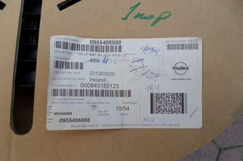 Розетки Ethernet Molex 955406888