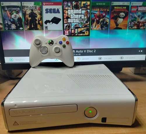 Xbox 360S 320Gb FreeBoot 48 Игр Геймпад