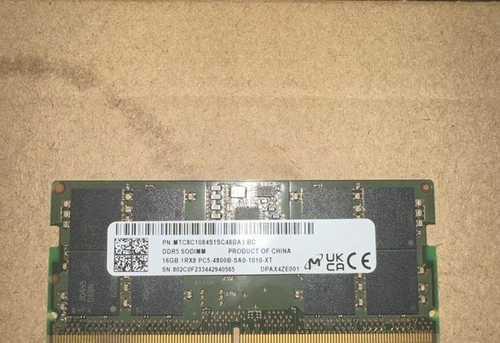 Оперативная память для ноутбука DDR5 16Gb 4800Mhz