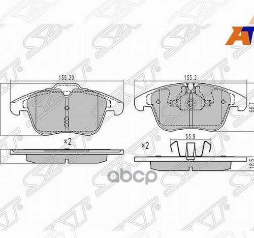 Колодки тормозные перед citroen C5 08/peugeot 508