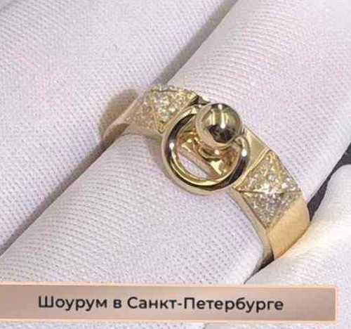 Hermes Collier de Chien кольцо 0,19 ct