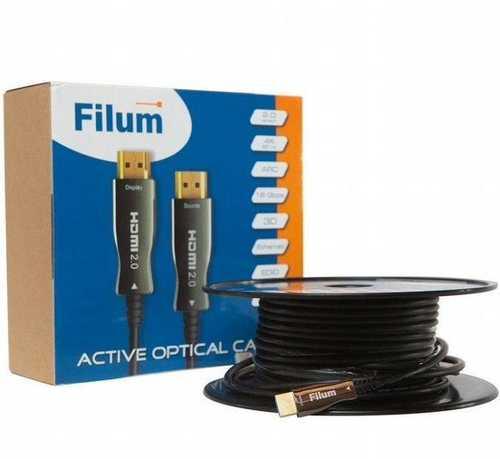Filum Кабель hdmi активный, оптический, 10 м, 4K/6