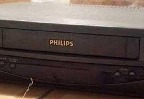 Новый VHS видеомагнитофон Philips 6 головок Hi- Fi