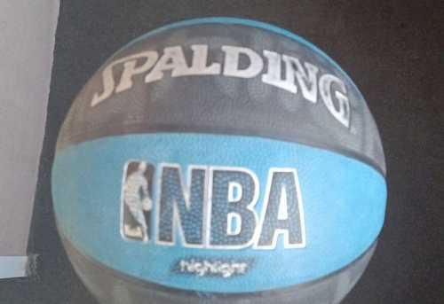 Баскетбольный мяч spalding nba highlight blue