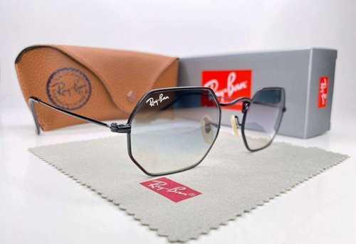 Очки Ray Ban Octagonal 3556 VIP Серо-Голубое Стекл