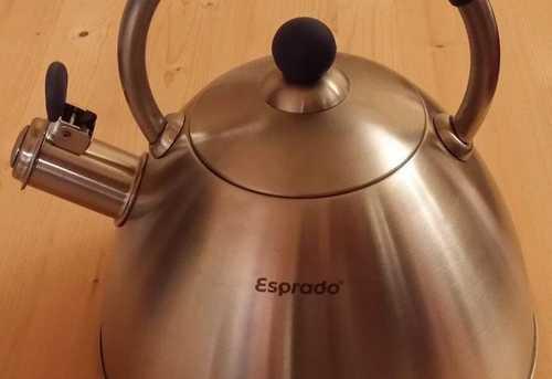 Чайник со свистком Esprado Gris, 2.5 л