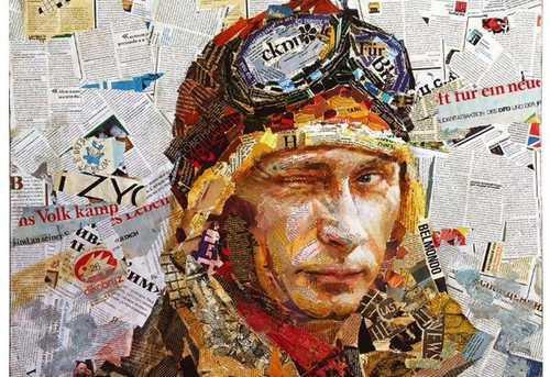 Картина "Путин" новая 65х65 см