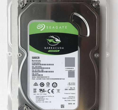 Жесткий диск 500 Gb. для пк. (3,5'') Seagate Barra