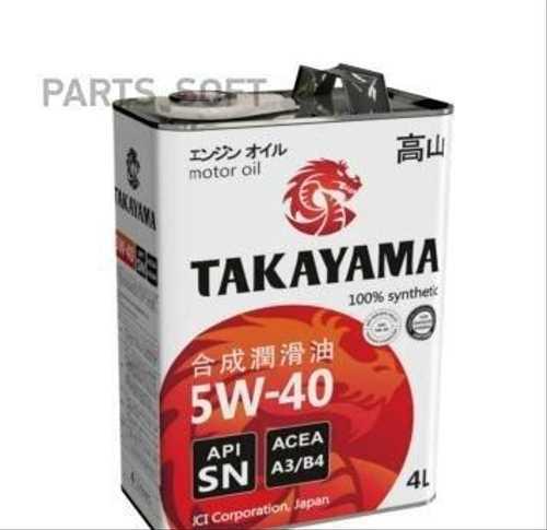 Takayama 605045 Масло Takayama 5/40 API SN/CF, ace