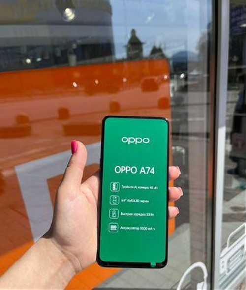 Смартфон oppo A74 Blue 128 гб