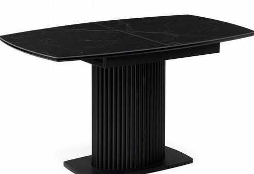 Керамический стол Фестер 140(180)х80х76 черный мра