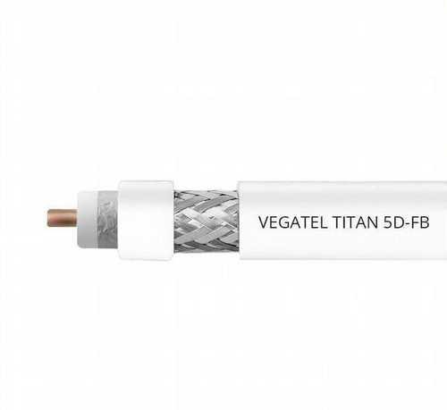 Кабель vegatel 5D-FB (Titan, белый)