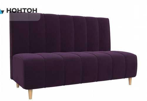 Кухонный прямой диван Ральф велюр фиолетовый