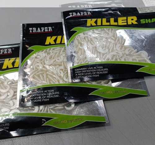 Твистеры Trapper Killer Shad 25mm (100 шт)