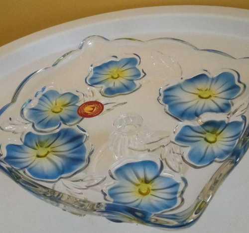 Вазочка, конфетницы из объемного стекла. 2000 -е