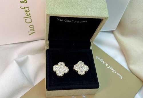 Серьги van cleef