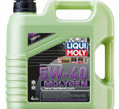5W-40 SN/сf Molygen New Generation 4л (нс-синт