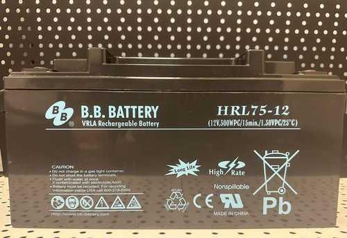 Bb battery 12/75