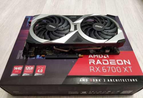 Видеокарта MSI RX6700XT 12gb на гарантии