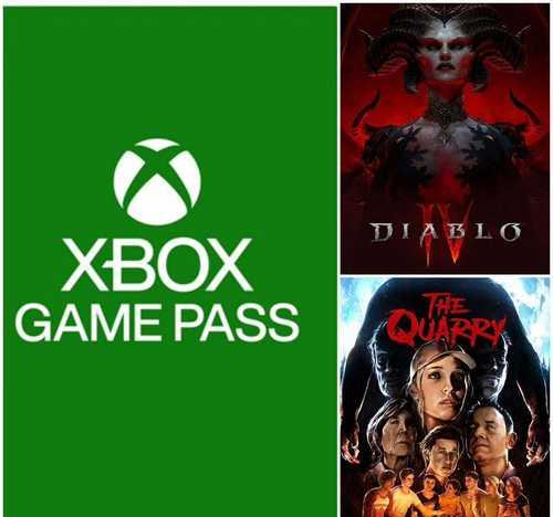 Xbox game pass ultimate 1,5,9,13 месяцев diablo 4