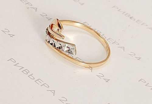 Золотое кольцо 585 пробы 3.31 грамм