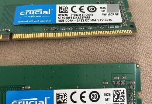 Оперативная память Crusial DDR4 4GB