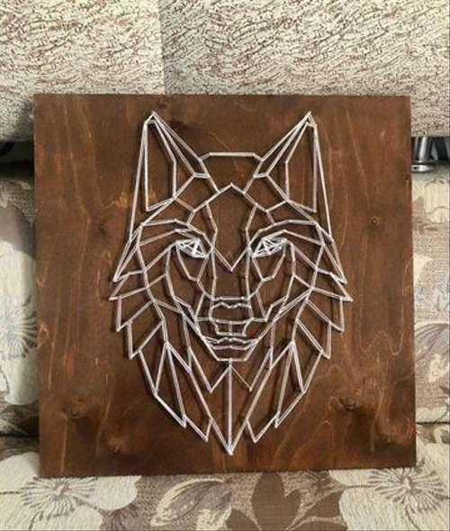 Картина стринг-арт волк
