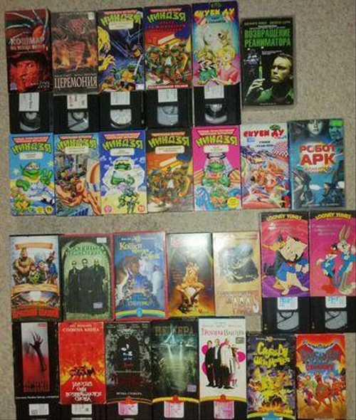 Видеокассеты мультфильмы и фильмы VHS лицензия