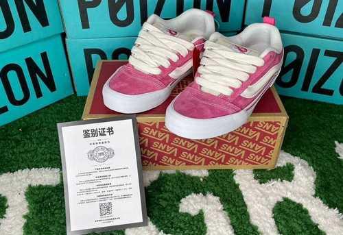 Vans Knu Skool Дутыши Pink White Оригинал