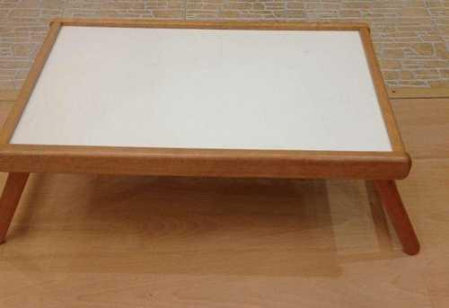 Столик поднос складной деревянный