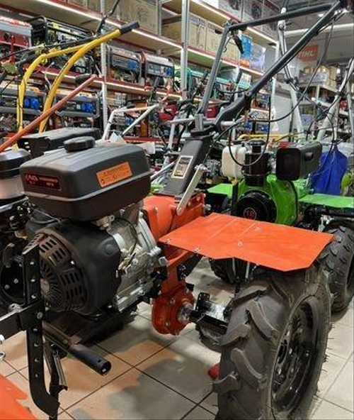 Мотоблок бензиновый Рысь 16HP + фрезы