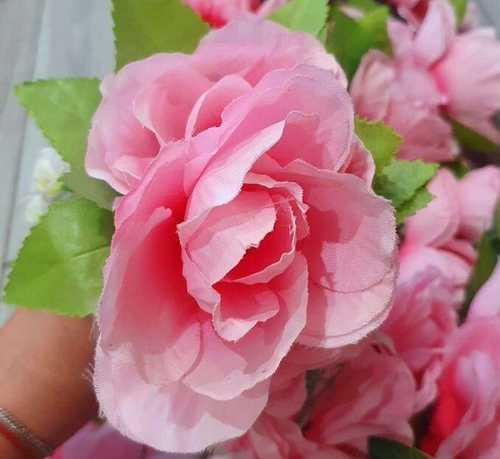 Искусственные цветы розы 10 веток