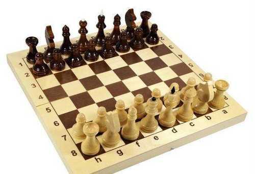 Шахматы маленькие деревянные, 30х30см (лакирован.)
