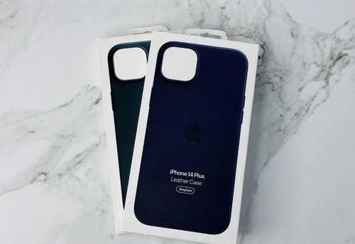 Чехол для iPhone 14 Plus Leather Case Ink