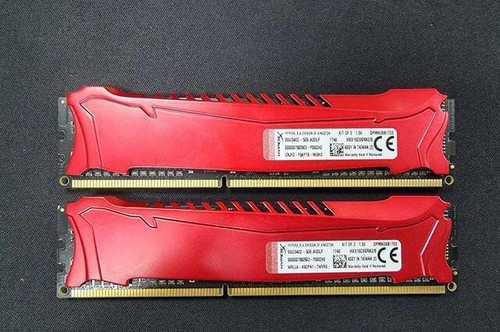 Озу DDR3 8Gb (2x4Gb kit) 1600 Kingston HyperX