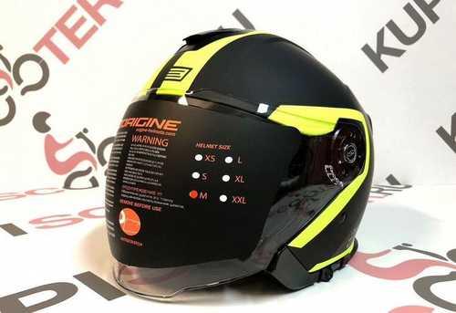 Шлем Origine Palio Techy Hi-Vis желтый, черный, XL