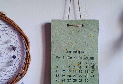 Календарь 2024 на бумаге ручного литья