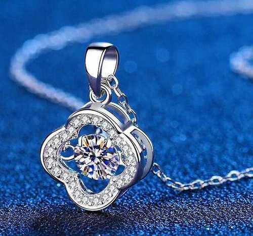 Серебряная подвеска van cleef