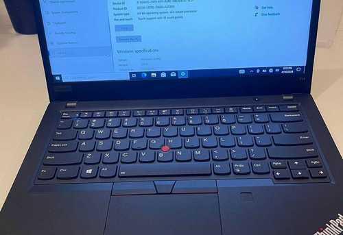 14" Lenovo ThinkPad T14 Gen 1, 256 ГБ, Ryzen 7 Pro 4750U, RAM 16 ГБ, Radeon Graphics