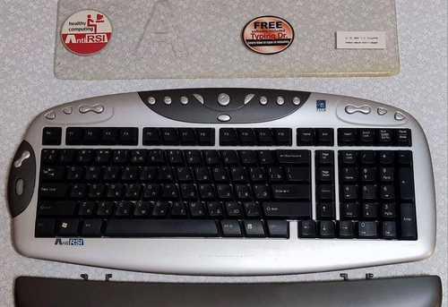 Беспроводная клавиатура, мышь и зарядка A4tech