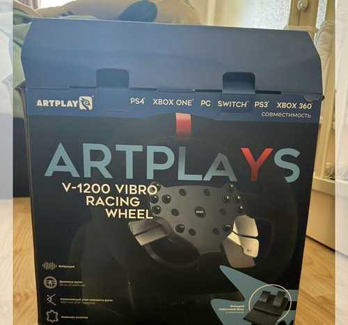 Игровой руль artplays v 1200 vibro